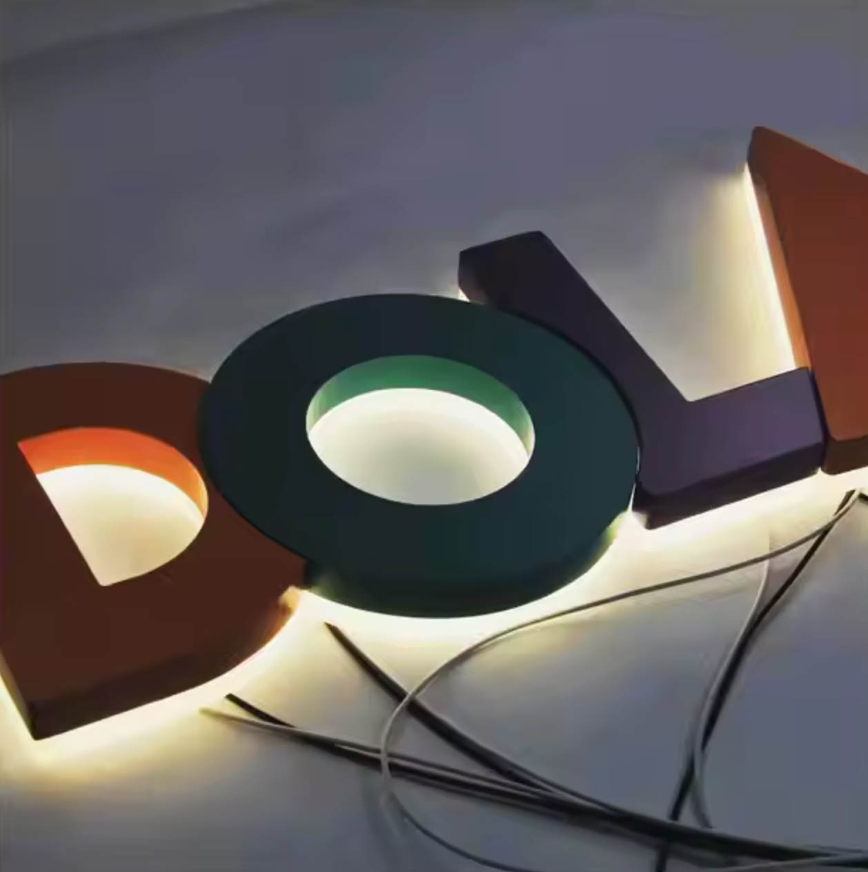 LED Backlit Sign – Bottom-Half Side Lit - Matching Advertisement ...