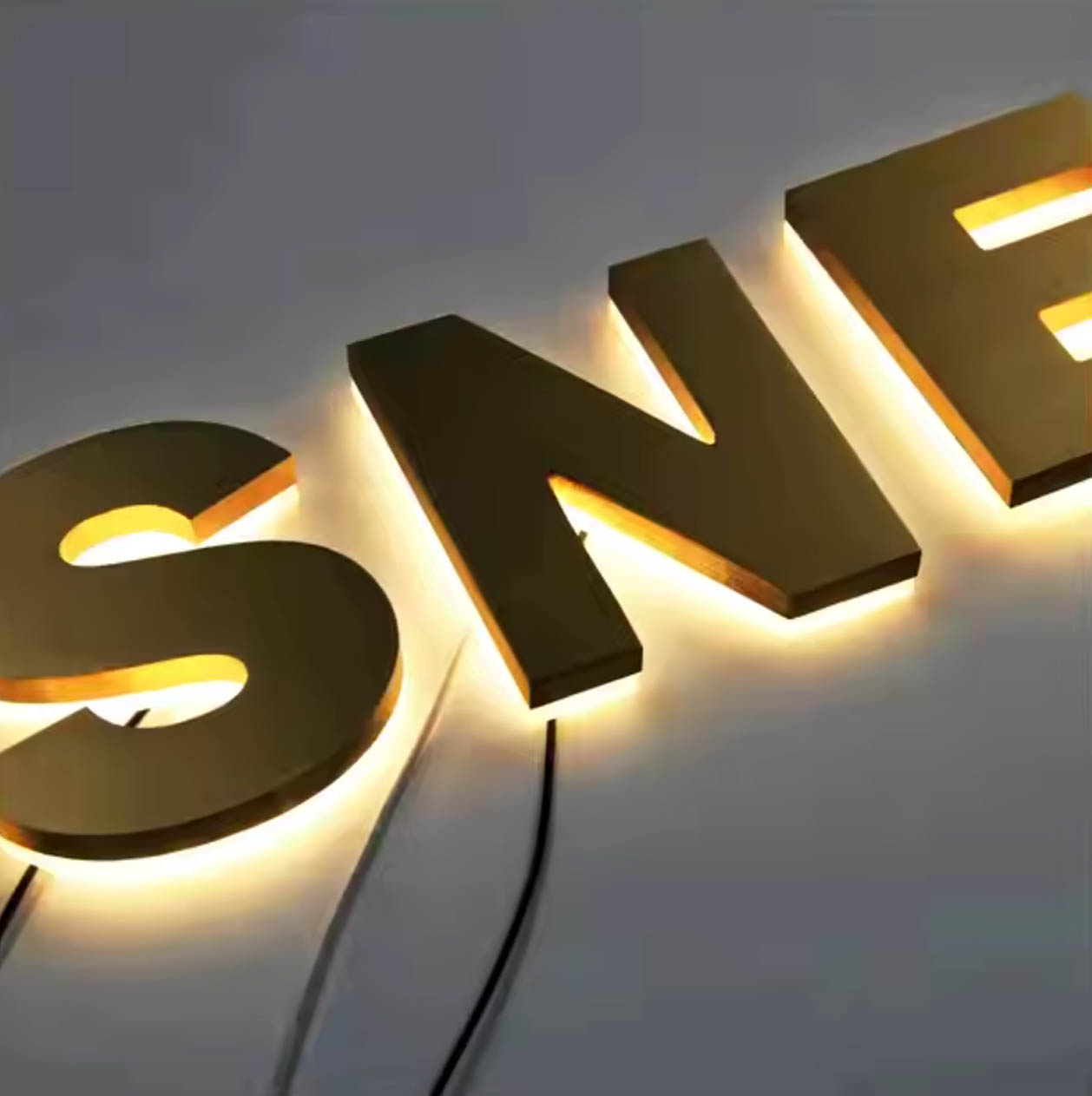 LED Backlit Sign – Bottom-Half Side Lit - Matching Advertisement ...