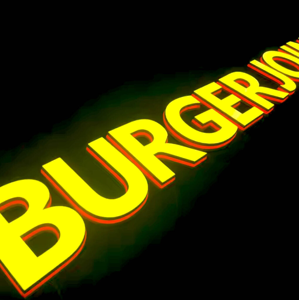 LED Frontlit Sign – Center-Line Side Lit – 3D Series - Matching ...